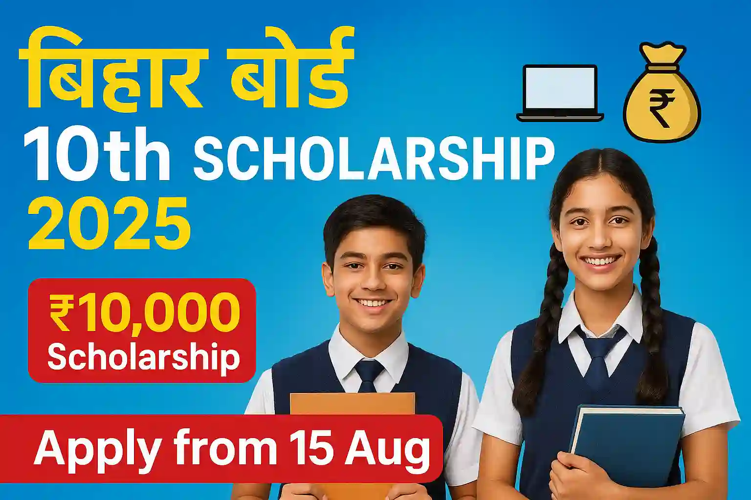 Bihar Board 10th Pass Scholarship 2025: Apply Online, Eligibility, Last Date